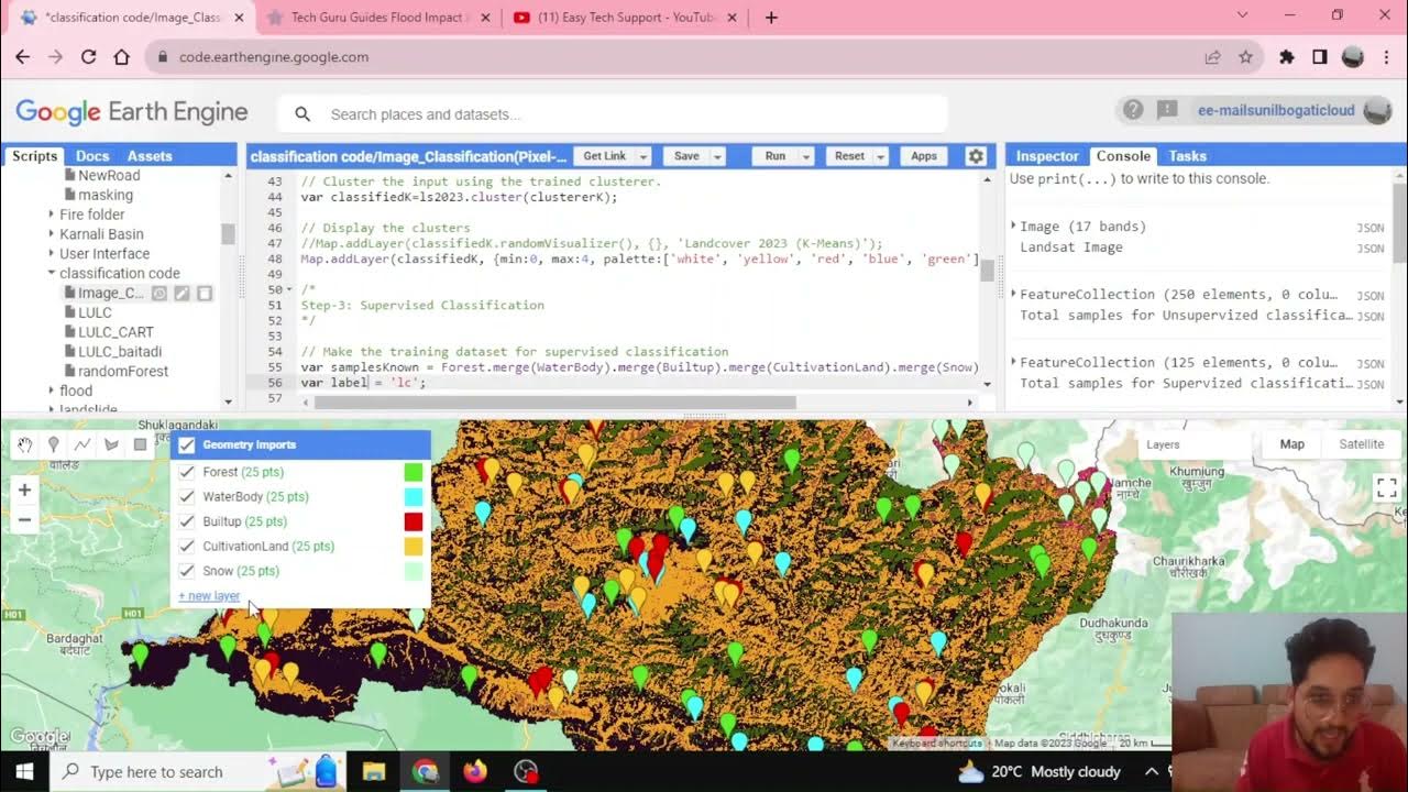 Land Cover Classification in GEE | Pixel-Based Classification: Unsupervised and Supervised ...