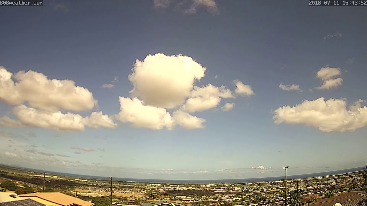 Hawaii Weather Webcam #2 (Second camera) Timelapse for Wednesday, July ...