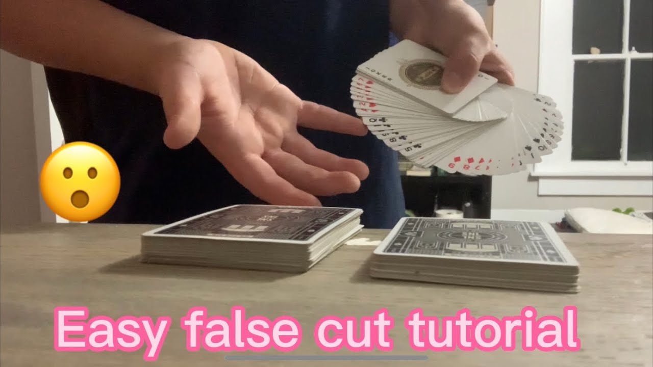Easy beginner false cut tutorial anyone can do #subscribe #magic # ...