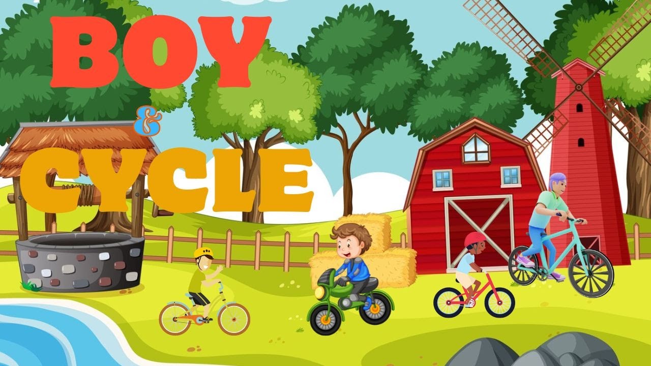 Boy And Cycle || Cycle Adventure || Cartoon Video For Kids || Tin Ton ...