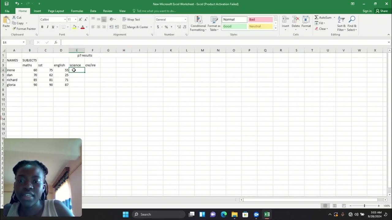 how to make a simple report using excel - YouTube