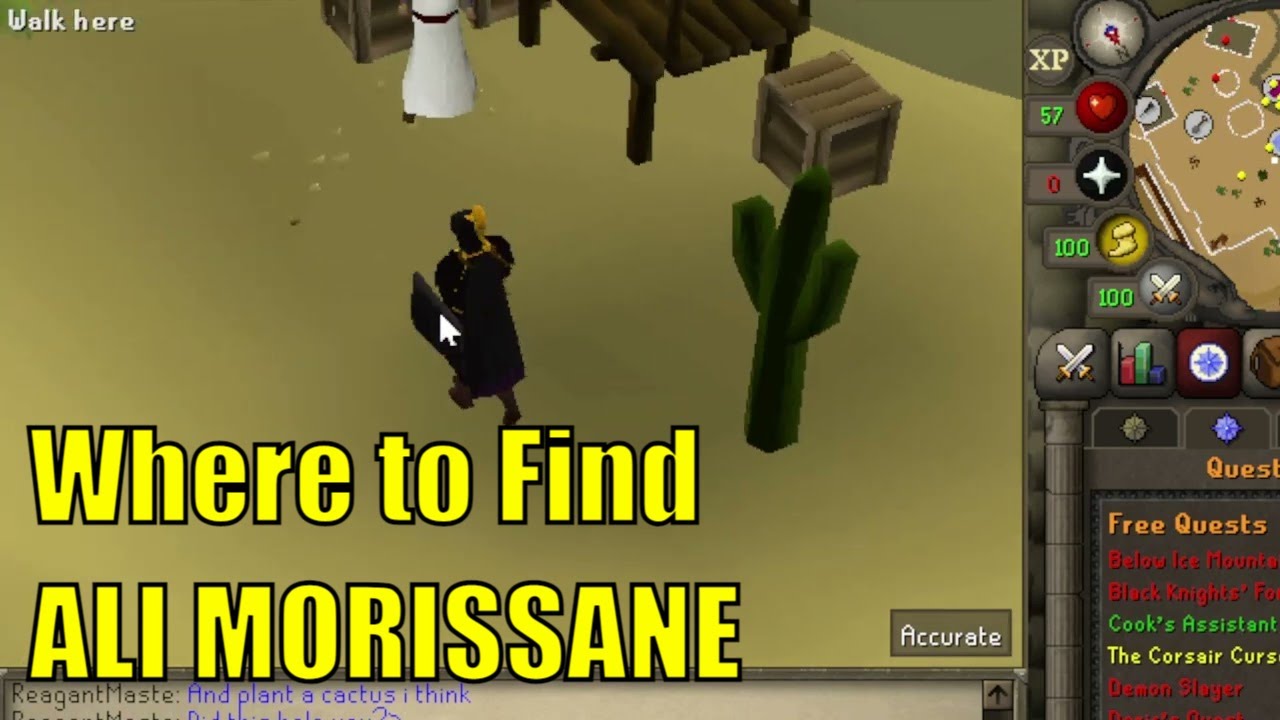 Ali Morrisane Location in OSRS - YouTube
