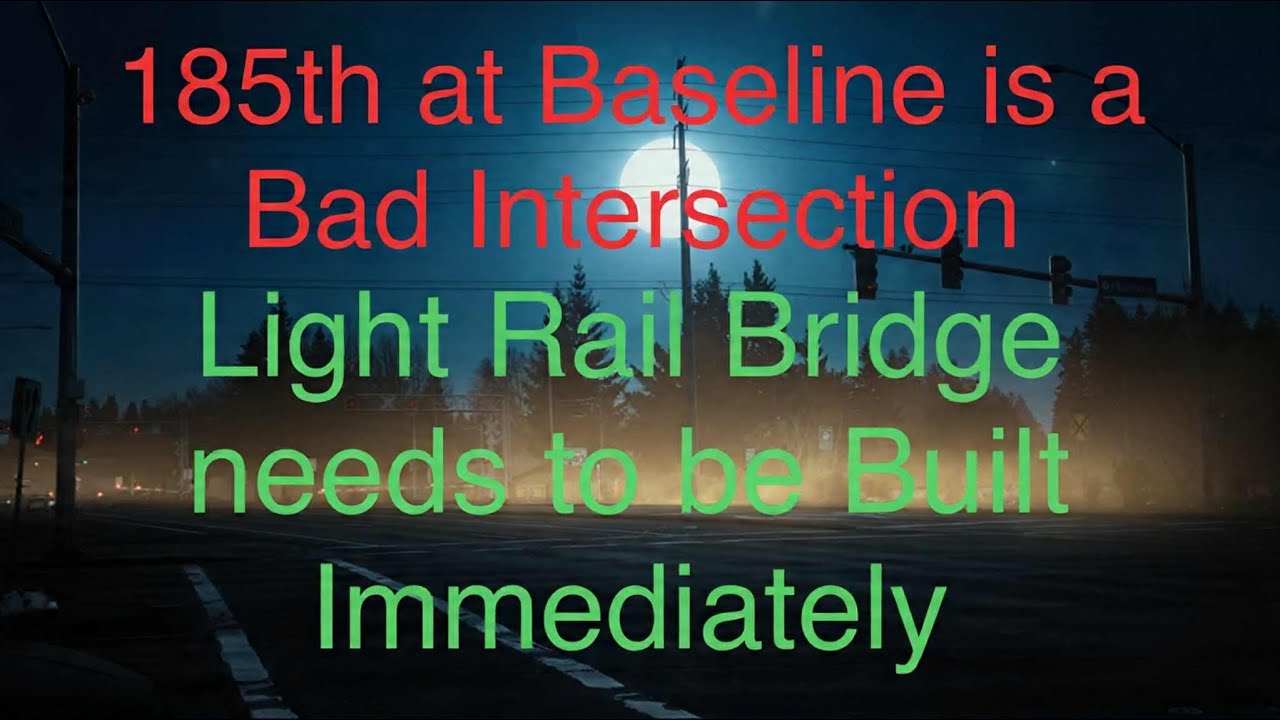 Grade Separation Project on 185th @ Baseline - Light Rail Bridge ...