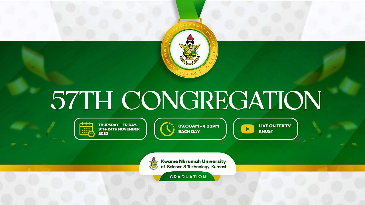 KNUST 57th CONGREGATION CEREMONY - INSTITUTE OF DISTANCE LEARNING 2023 - YouTube
