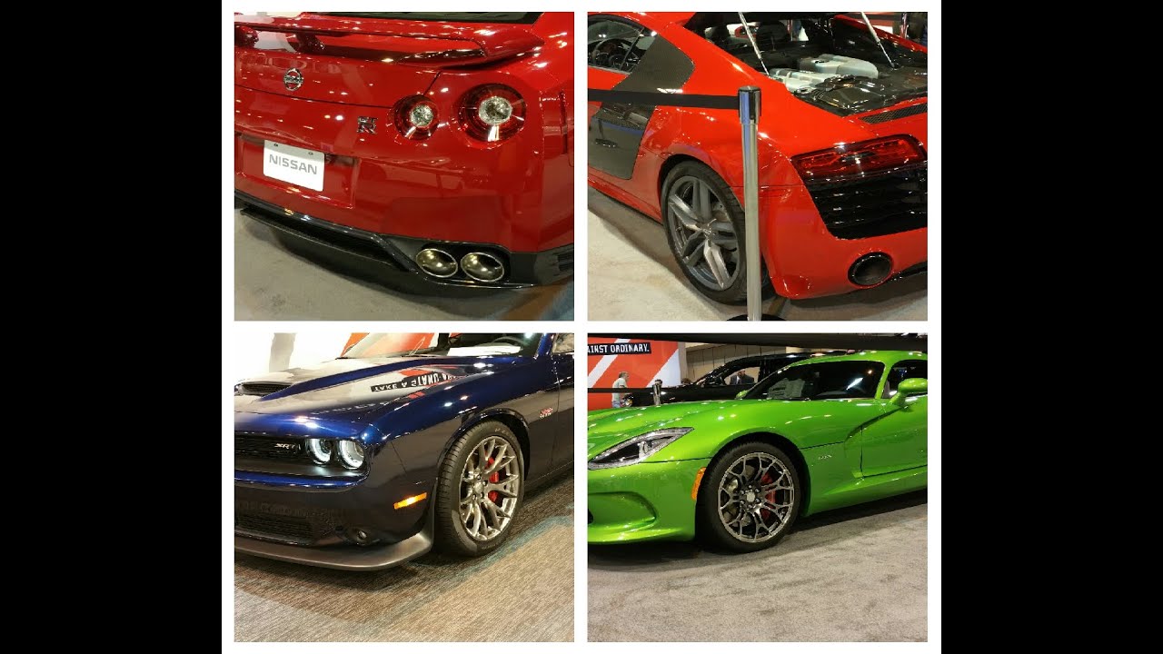Nissan GTR - Dodge Challenger SRT - Audi R8 - Dodge Viper SRT 2015 ...
