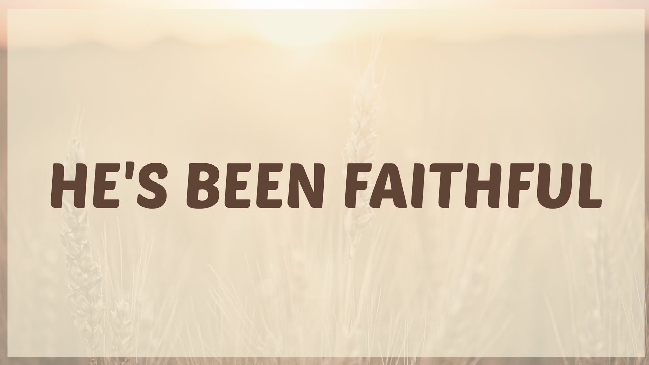 He's Been Faithful | Minus one with lyrics | Piano accompaniment - YouTube