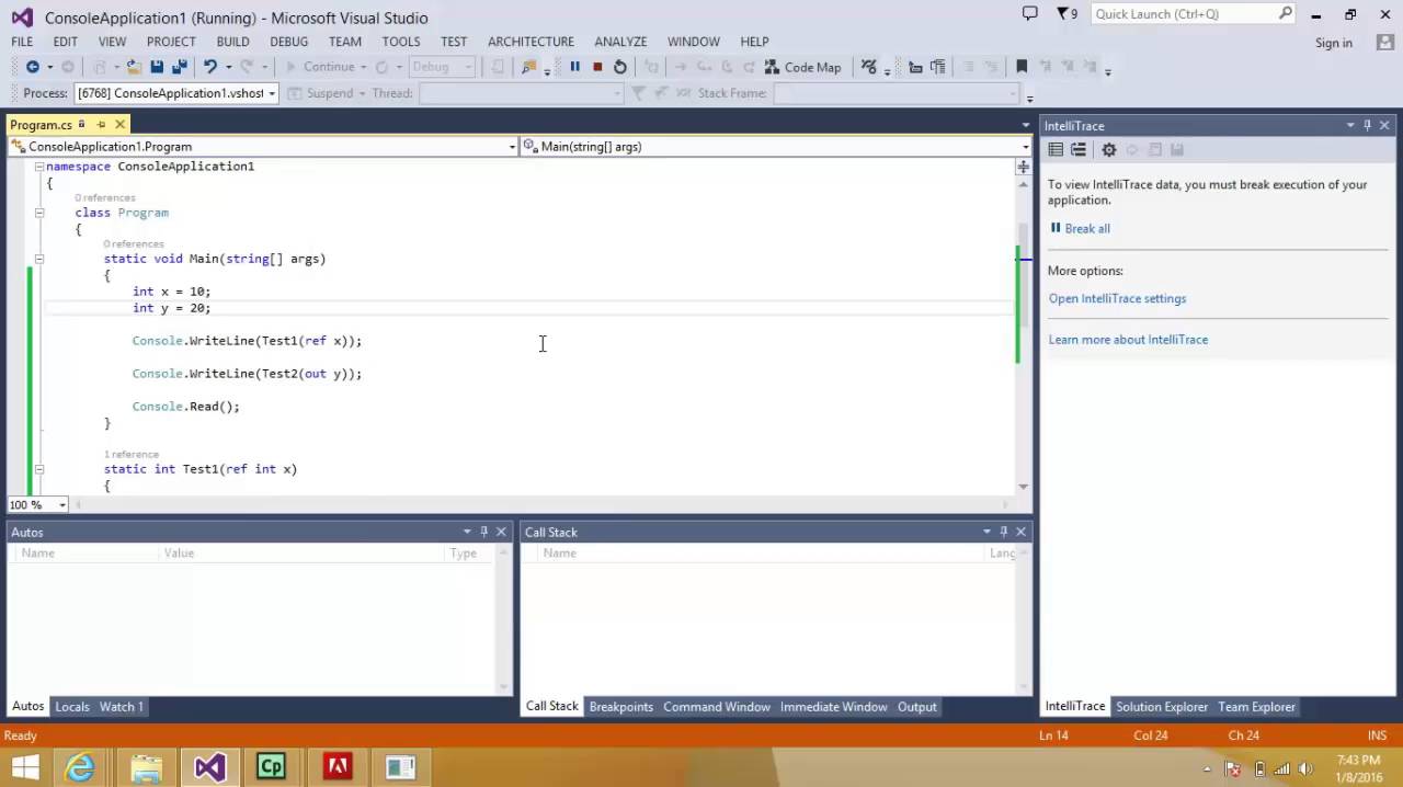 Difference between ref and out in C Sharp - YouTube