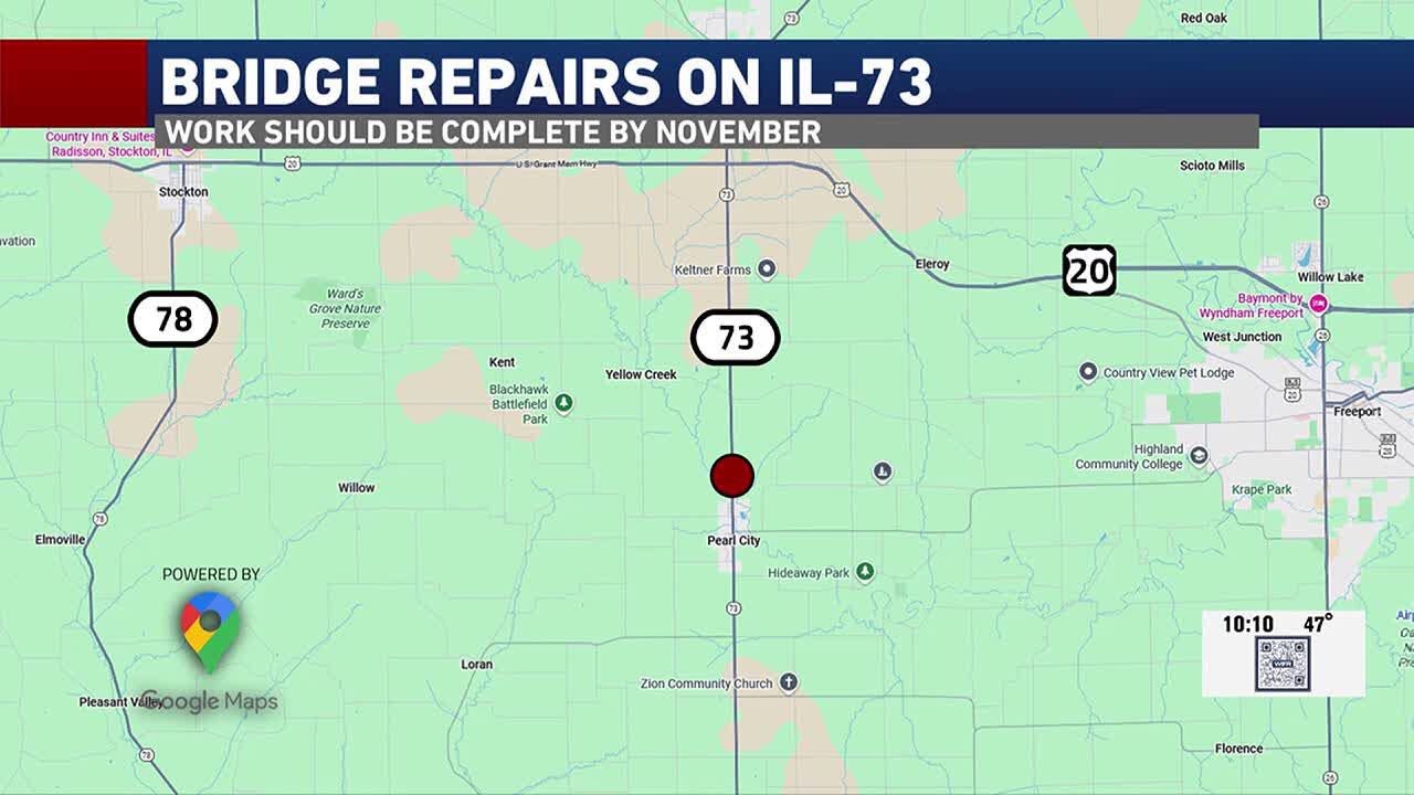 Bridge repairs begin on IL-73 in Stephenson County - YouTube
