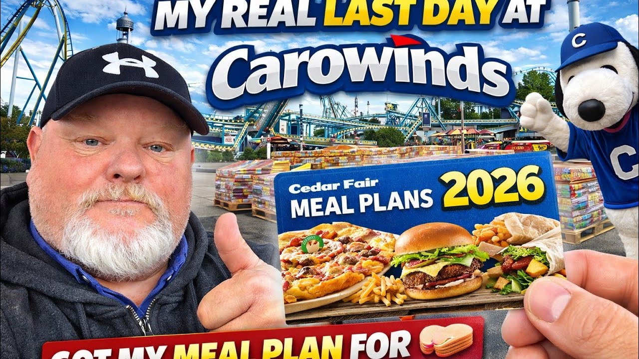 My Real Last Day at Carowinds Got My Meal Plan For2026 Season - YouTube