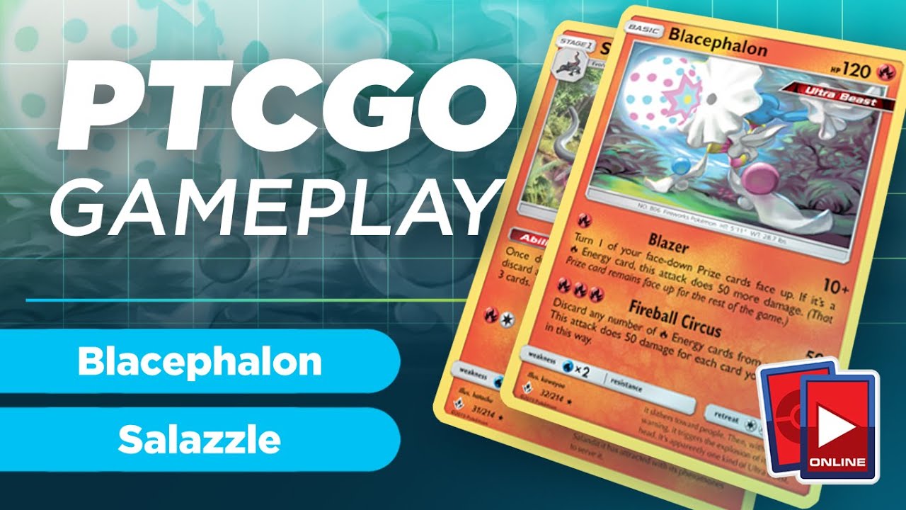 Baby Blacephalon / Salazzle Deck - PTCGO Gameplay (SUM - Unbroken Bonds ...
