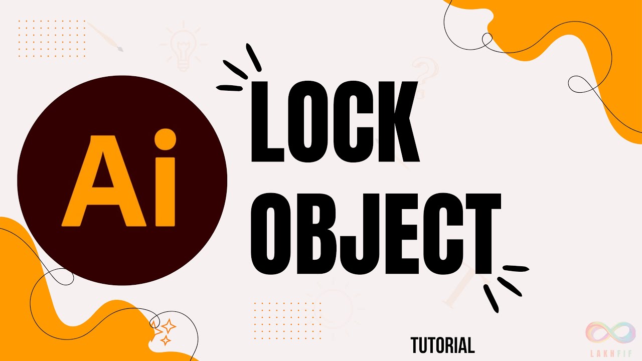 How to lock an object in Illustrator - YouTube