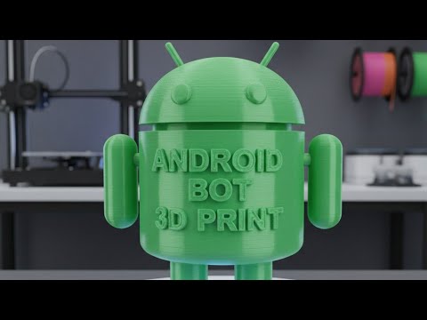 Android Bot 3D Print: Head & Body #3dprinting #android #androidgames ...
