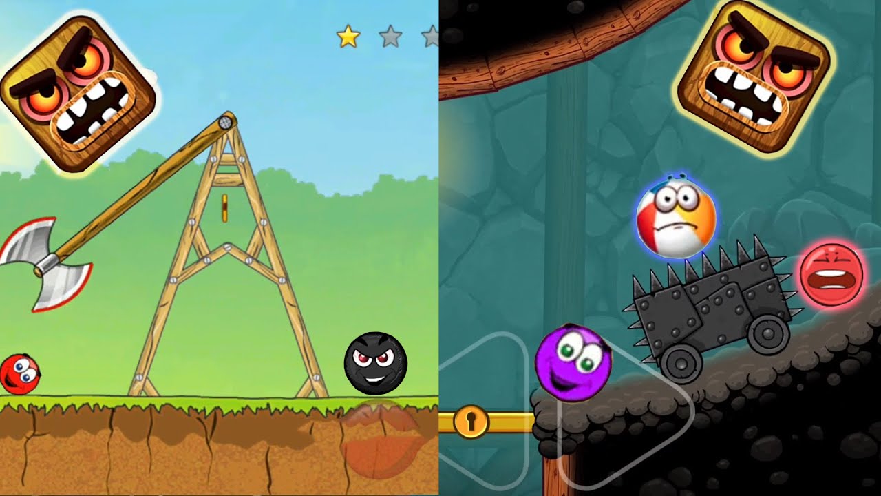 RED BALL 3 VS BALLFRIEND - VIOLET RED BALL3 VS BALL FRIEND EPIC FUSION ...