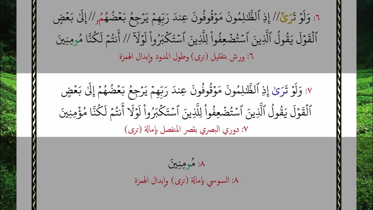 وقال الذين كفروا لن نؤمن بهذا القرآن ولا بالذي بين يديه ولو ترى إذ