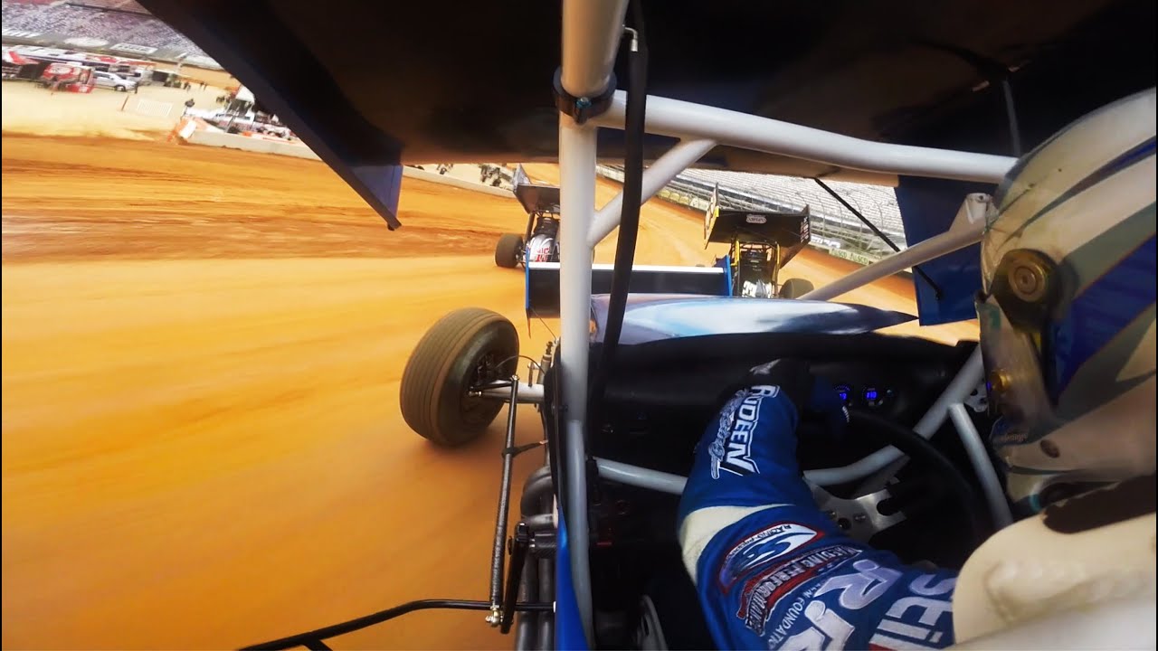 On board with Cory Eliason at Bristol Motor Speedway Dirt Track using ...