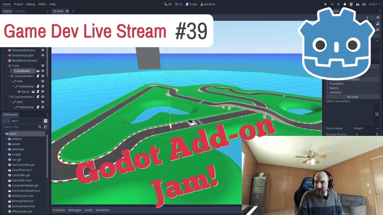 Game Dev Stream #39 - Godot Add-on Jam! - YouTube