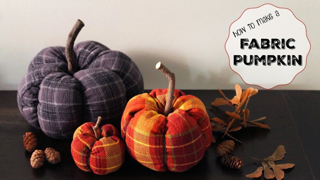 How To Make a Fabric Pumpkin - Handmade Autumn Decoration - YouTube