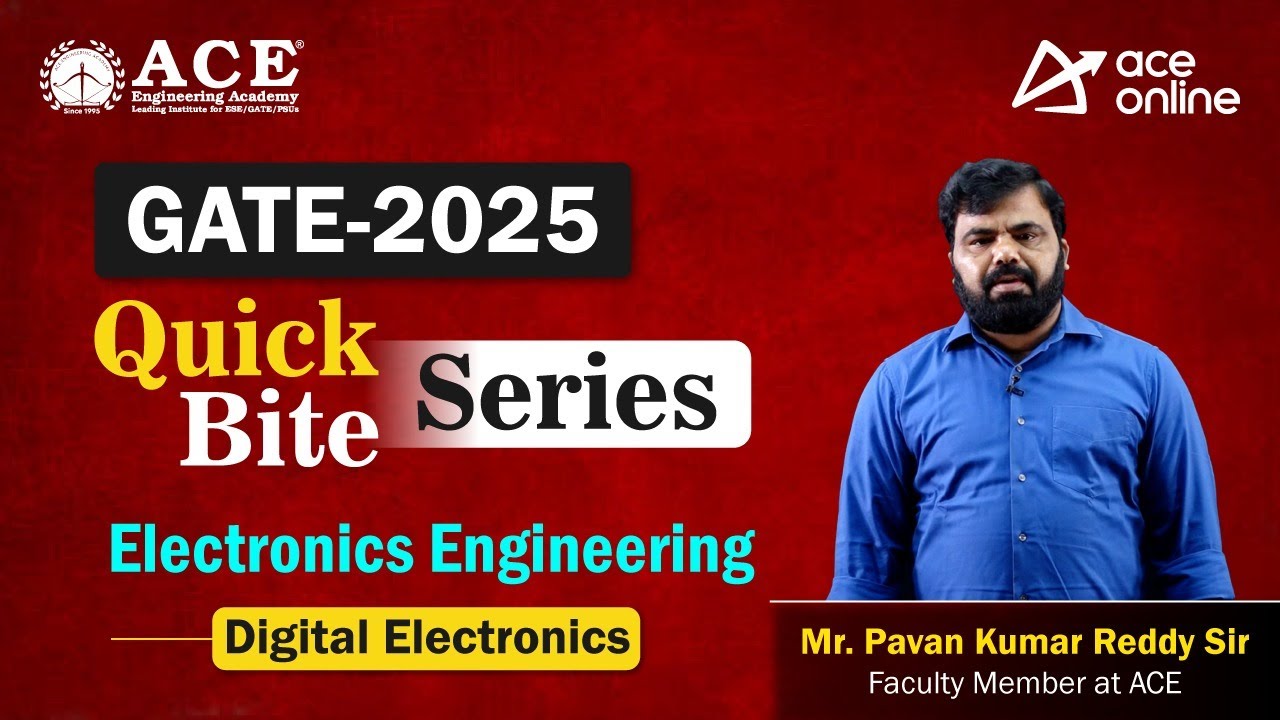 GATE 2025: Digital Electronics (EC) Quick Bite Series by Mr. Pavan ...