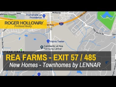 Rea Farms Charlotte NC New Homes near Waverly - YouTube