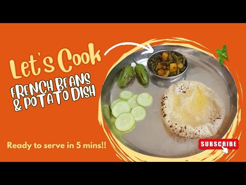 French Beans and Potato sabji | Fansi Bateta Nu Shak - YouTube