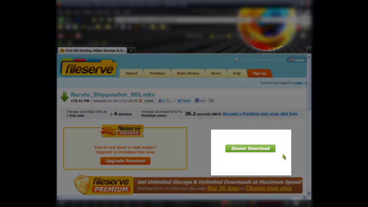 How to download file from Fileserve.mp4 - YouTube