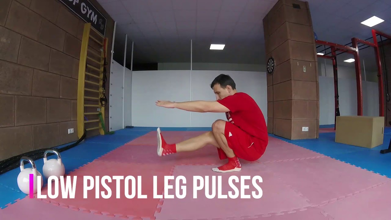 LOW PISTOL LEG PULSES - Top Gym - YouTube