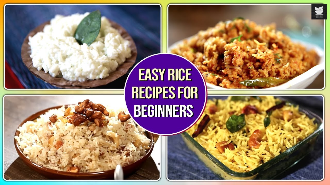 Easy Rice Recipes for Beginners | One Pot Rice Recipes | Lemon Rice ...
