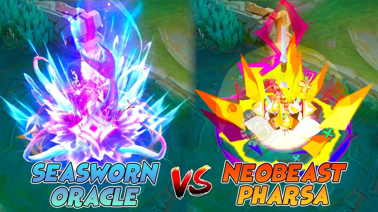 Pharsa Seasworn Oracle VS Neobeast Skin Comparison - YouTube