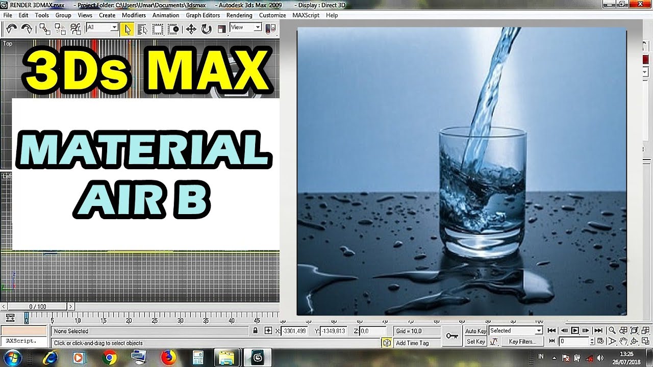667 MATERIAL AIR B OBJEK 3DS MAX - 3DMAX - YouTube