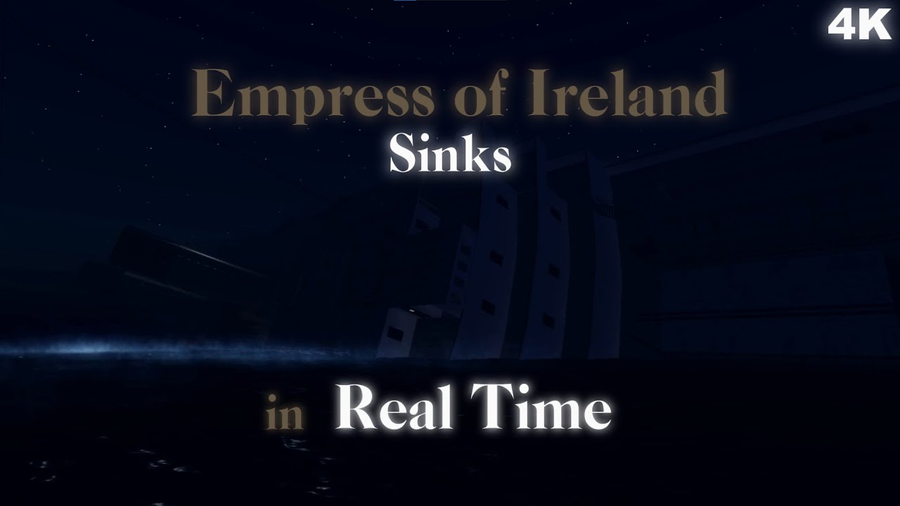 Empress of Ireland sinks in REAL TIME animation - YouTube