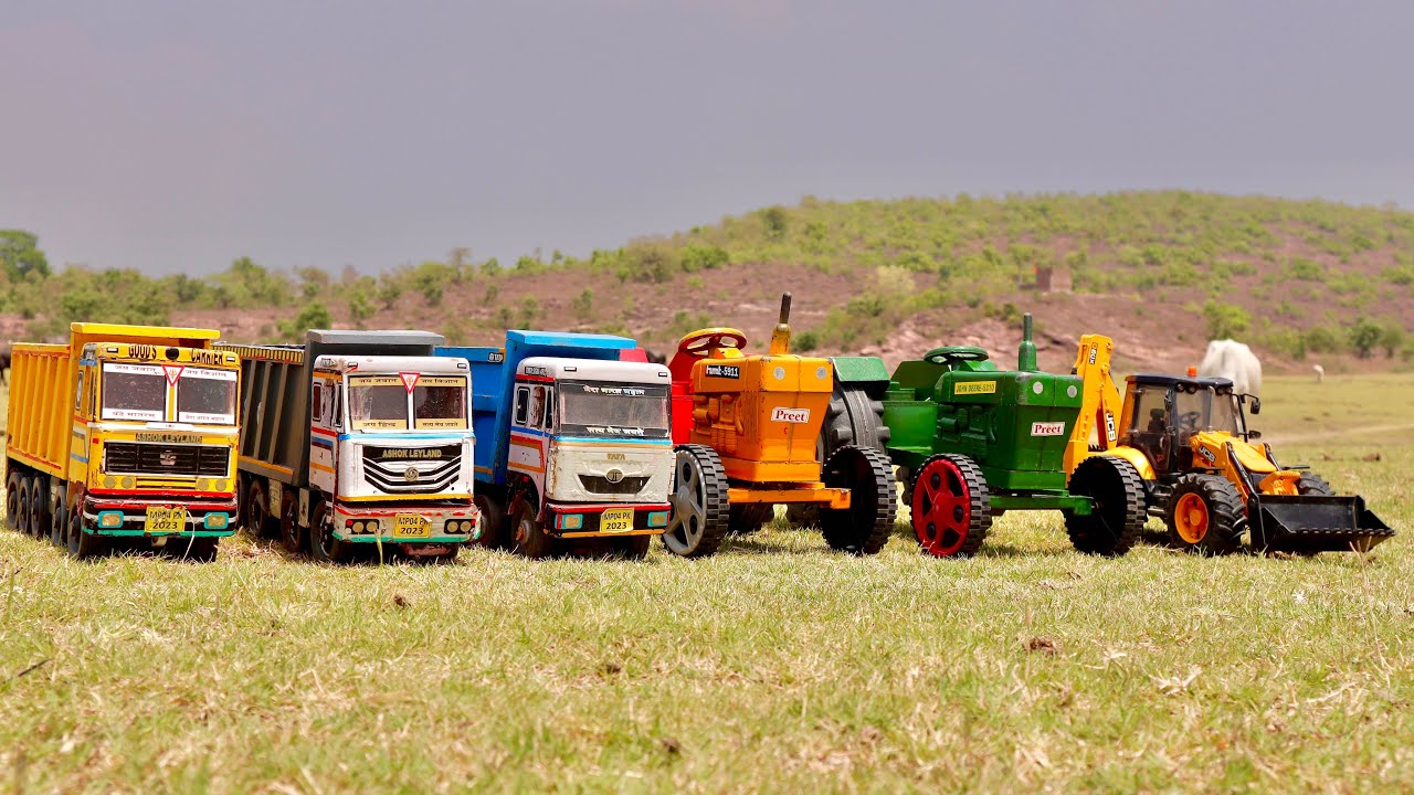 TATA Truck Dumpar | Ashok Leyland | HMT 5911 | John Deere 5405 | JCB ...