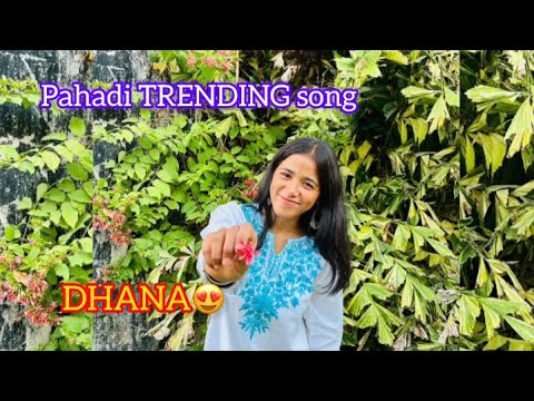 DHANA song😍| Pahadi trending 🔥 | Garhwali| Priyanka Meher| Easy steps # ...
