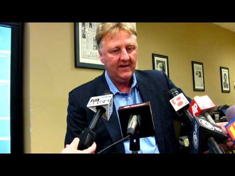 Larry Bird on 1st round of the Draft - YouTube