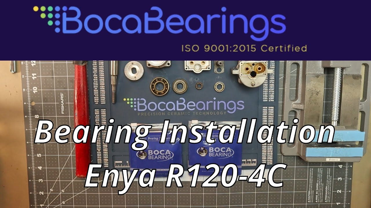 Boca Bearing Enya R120-4C Bearing Installation - YouTube