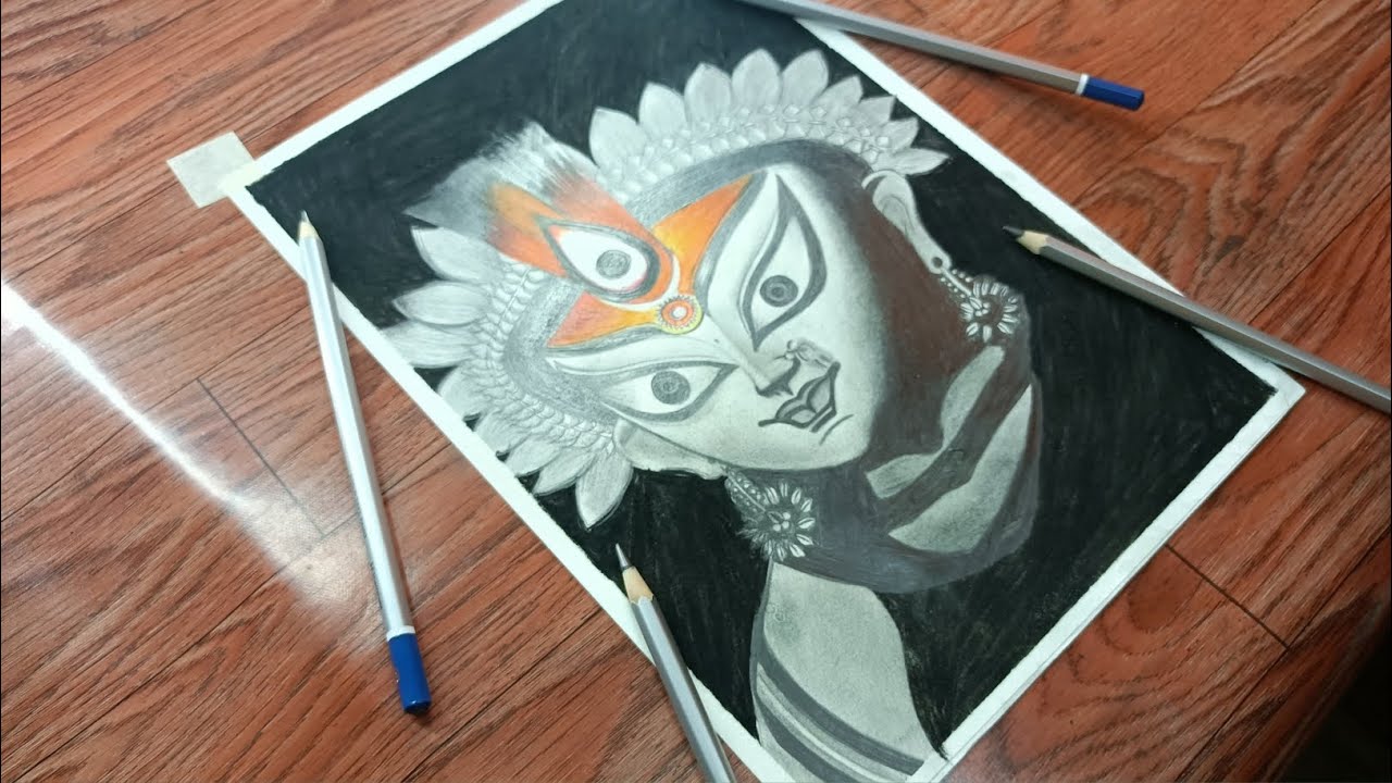 How To Draw Devi Durga (Timelapse Video)☺️ - YouTube