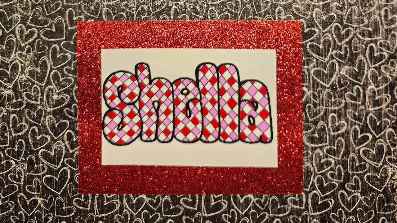 Shella writing name art ️ - YouTube
