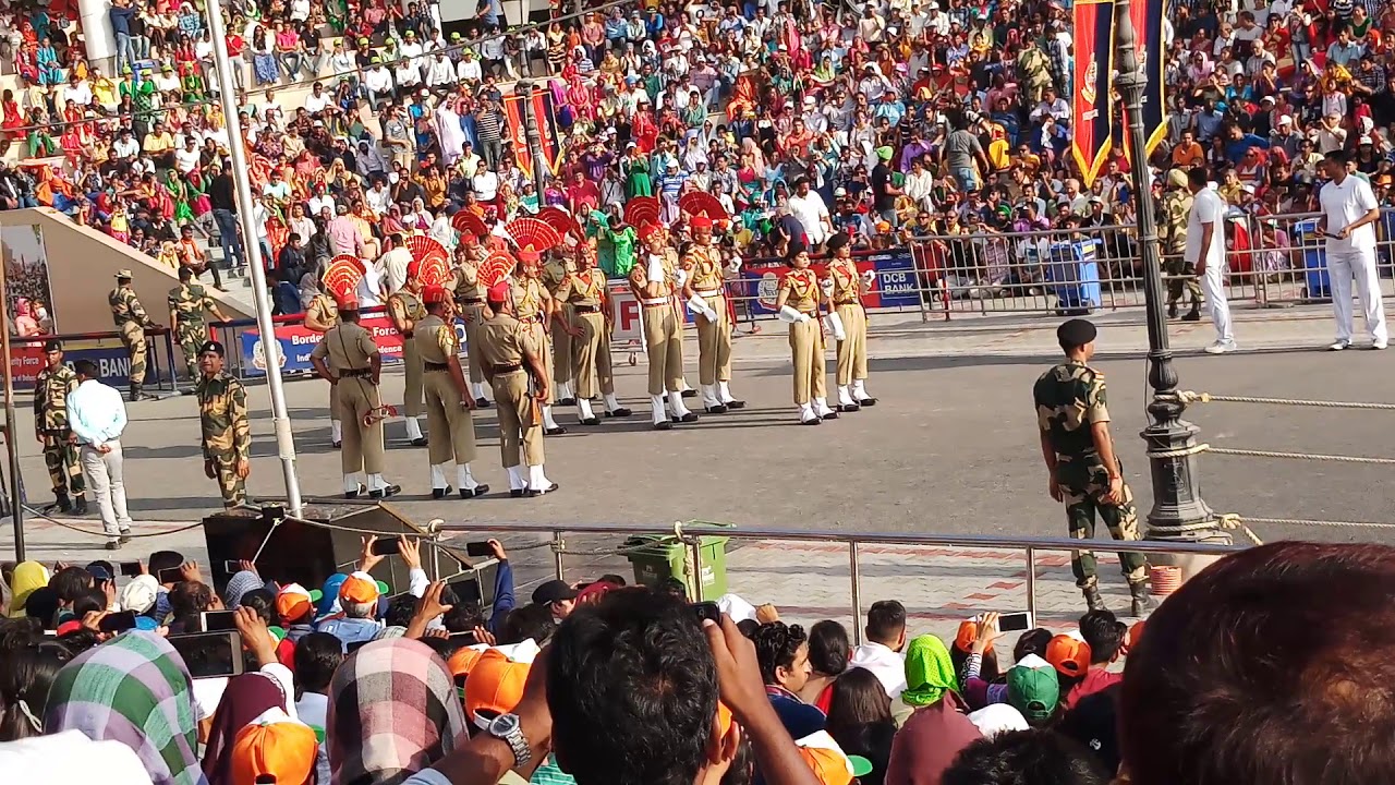 Wagah border Parade video - YouTube