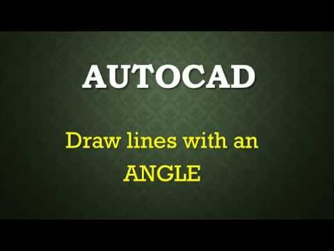AutoCAD Draw a line with an Angle Basic YouTube - YouTube