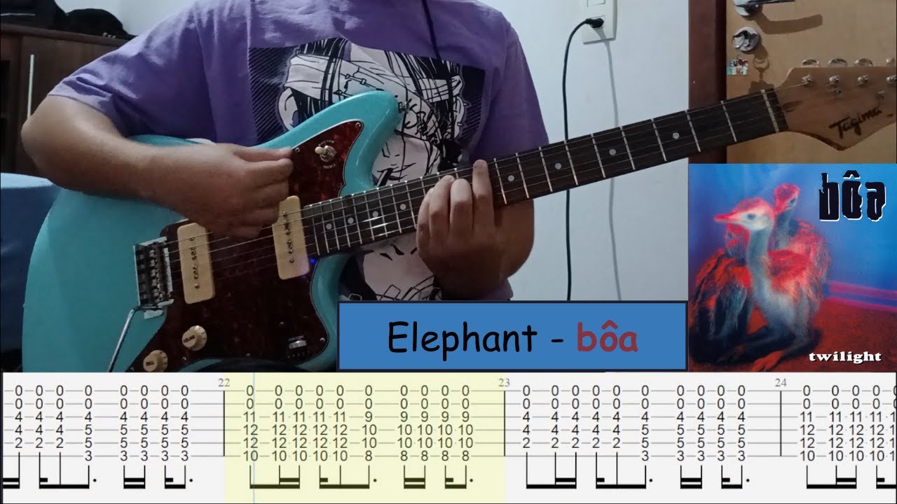 Elephant • bôa - Guitar Tabs (Guitar Cover) - YouTube