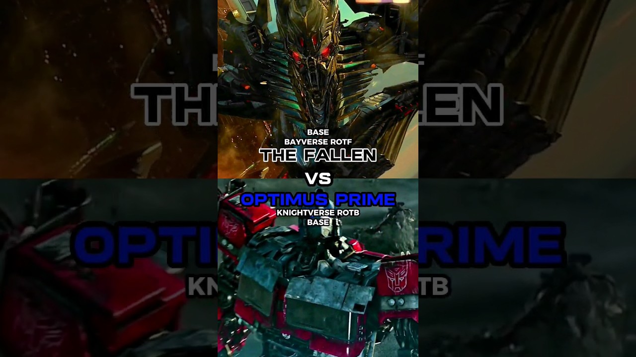 The Fallen vs Optimus prime #transformers #optimusprime #fallen - YouTube
