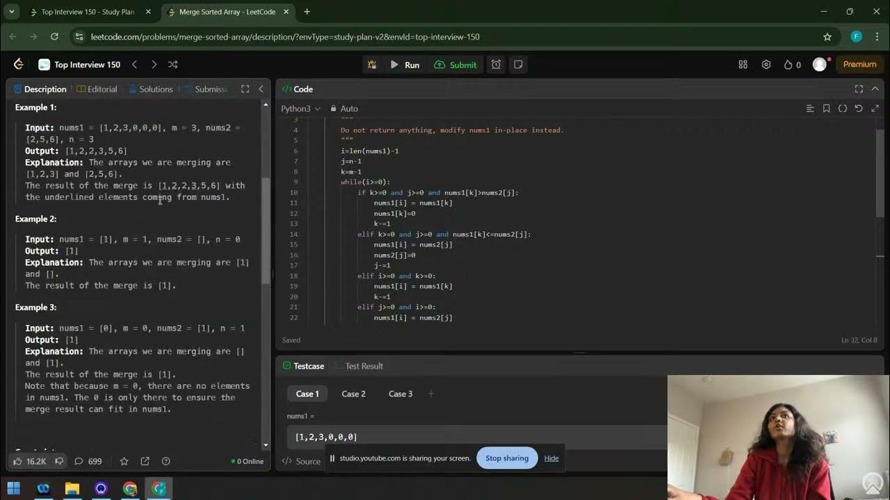 Top interview 150(Arrays- 1st problem) - YouTube