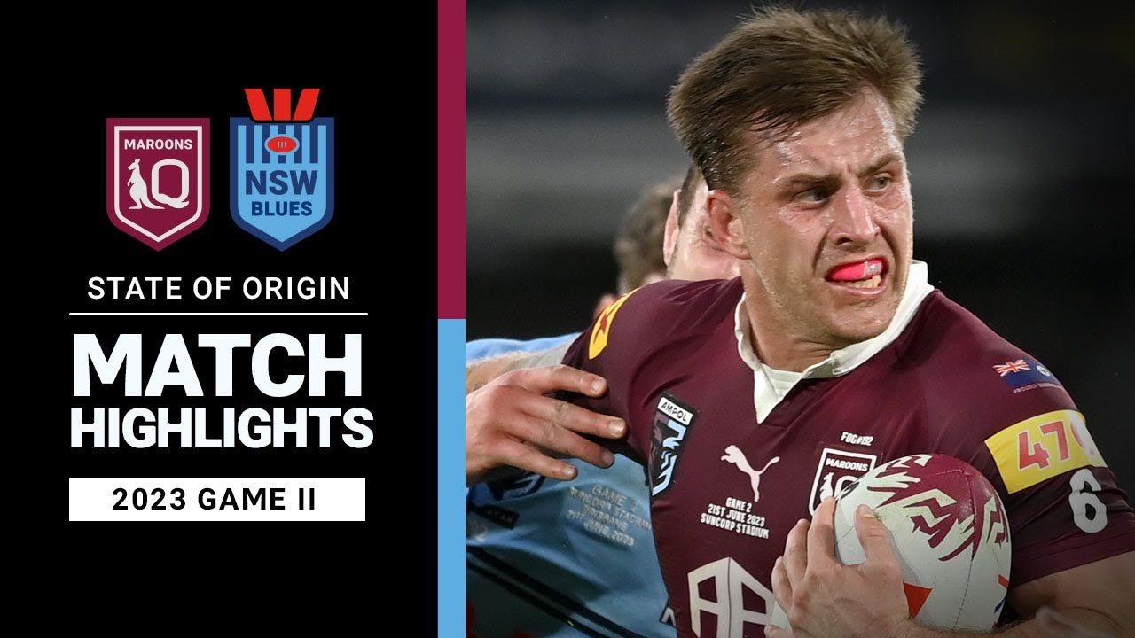 State of Origin II, 2023 | Queensland Maroons v New South Wales Blues ...