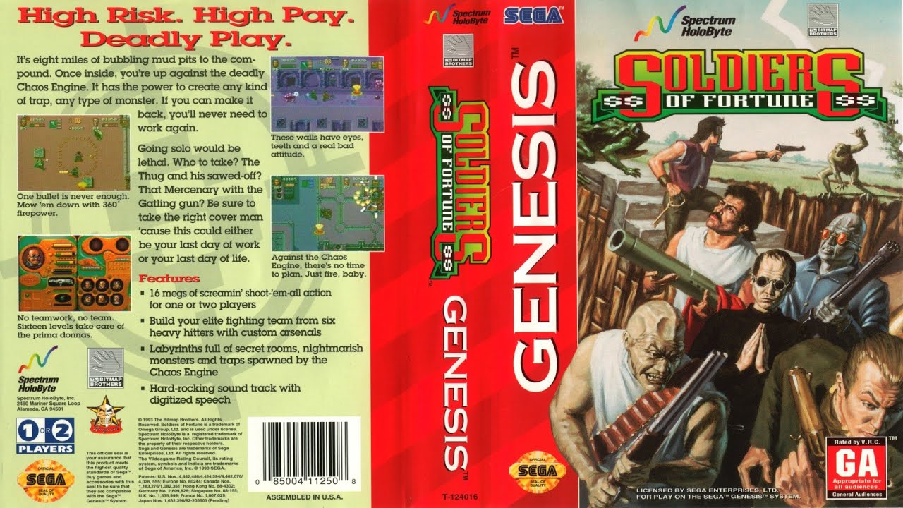 Sega Genesis Gameplay Review The Chaos Engine ( Soldiers of Fortune ...