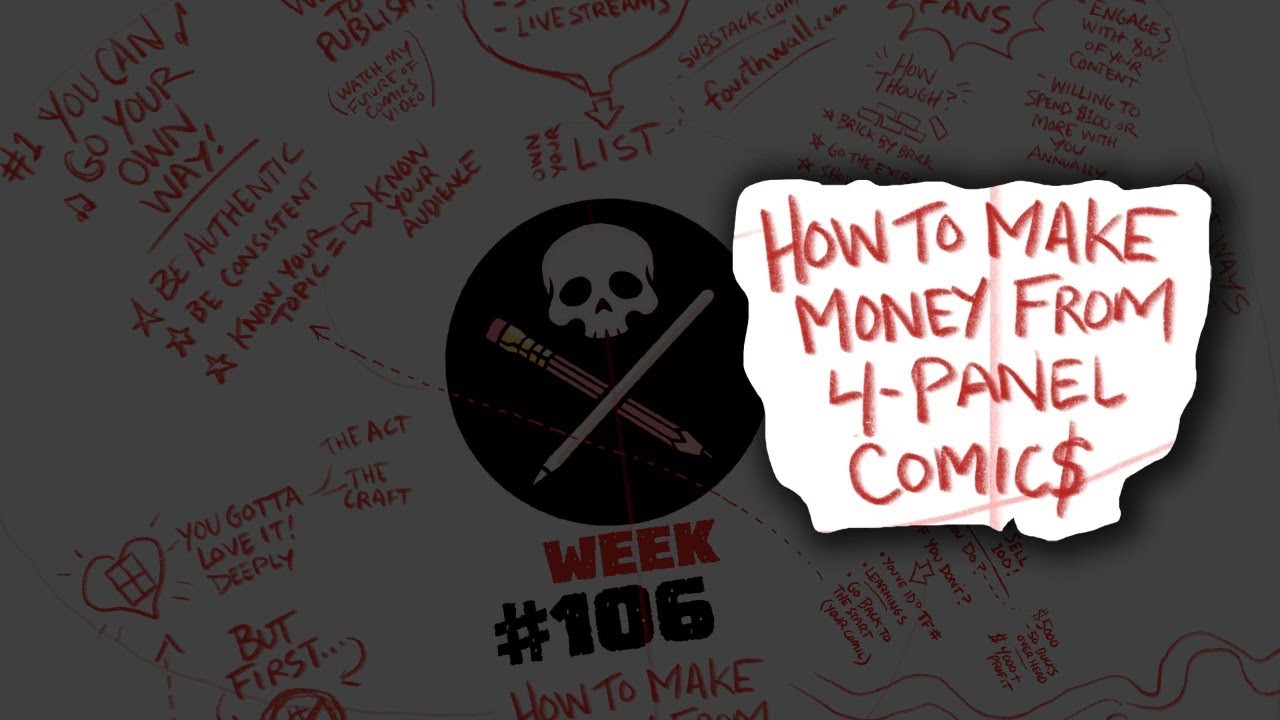 Week 106: How To REALLY Make Money From 4 Panel Comics - YouTube