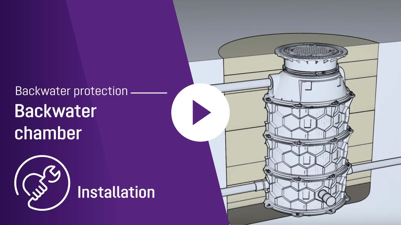 Installation video - backwater chamber - YouTube