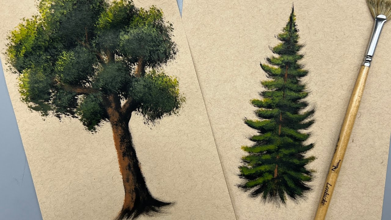 Acrylic Tree Tutorial - YouTube