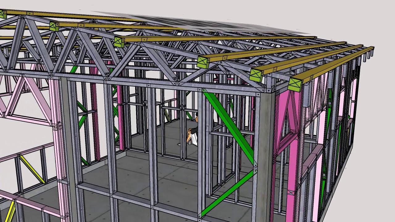 2 Bedroom Light Steel Frame House - YouTube