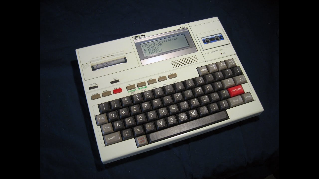 The Epson HX-20 (as seen in Terry Stewart's computer collection) - YouTube