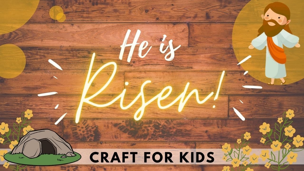 He is Risen! Craft | DIY Bible craft | Easter craft - YouTube