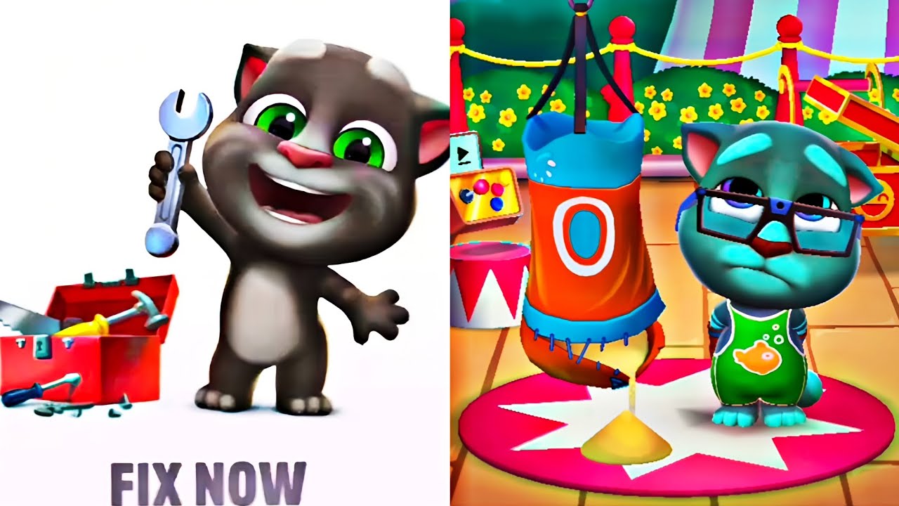 TOY BROKE! 😞 My Talking Tom 2 😺 Fun collection Talking Tom Shorts ...